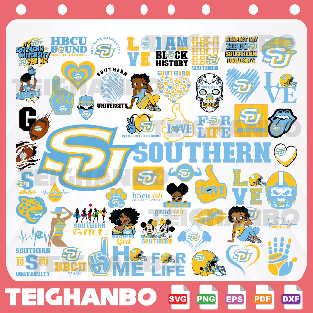 57 Files Southern University Team Bundles Svg, Southern Univ - Inspire ...