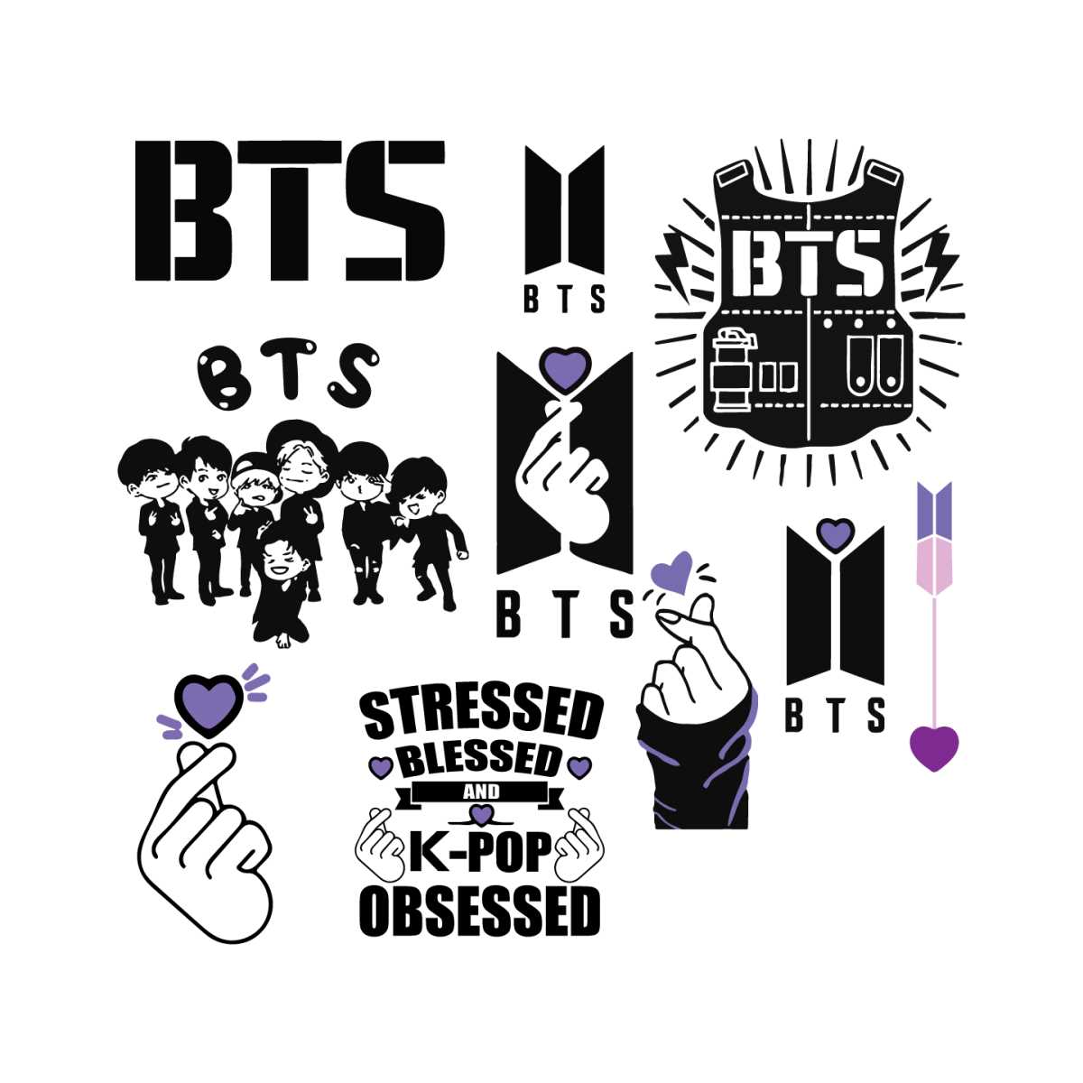 Bts Svg Bundle, Trending Svg, Bts Dynamite Svg, Bts Logo, Bt | Inspire ...