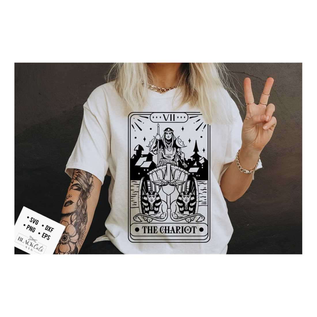 Tarot card chariot SVG, Chariot svg, The chariot svg, Tarot | Inspire ...