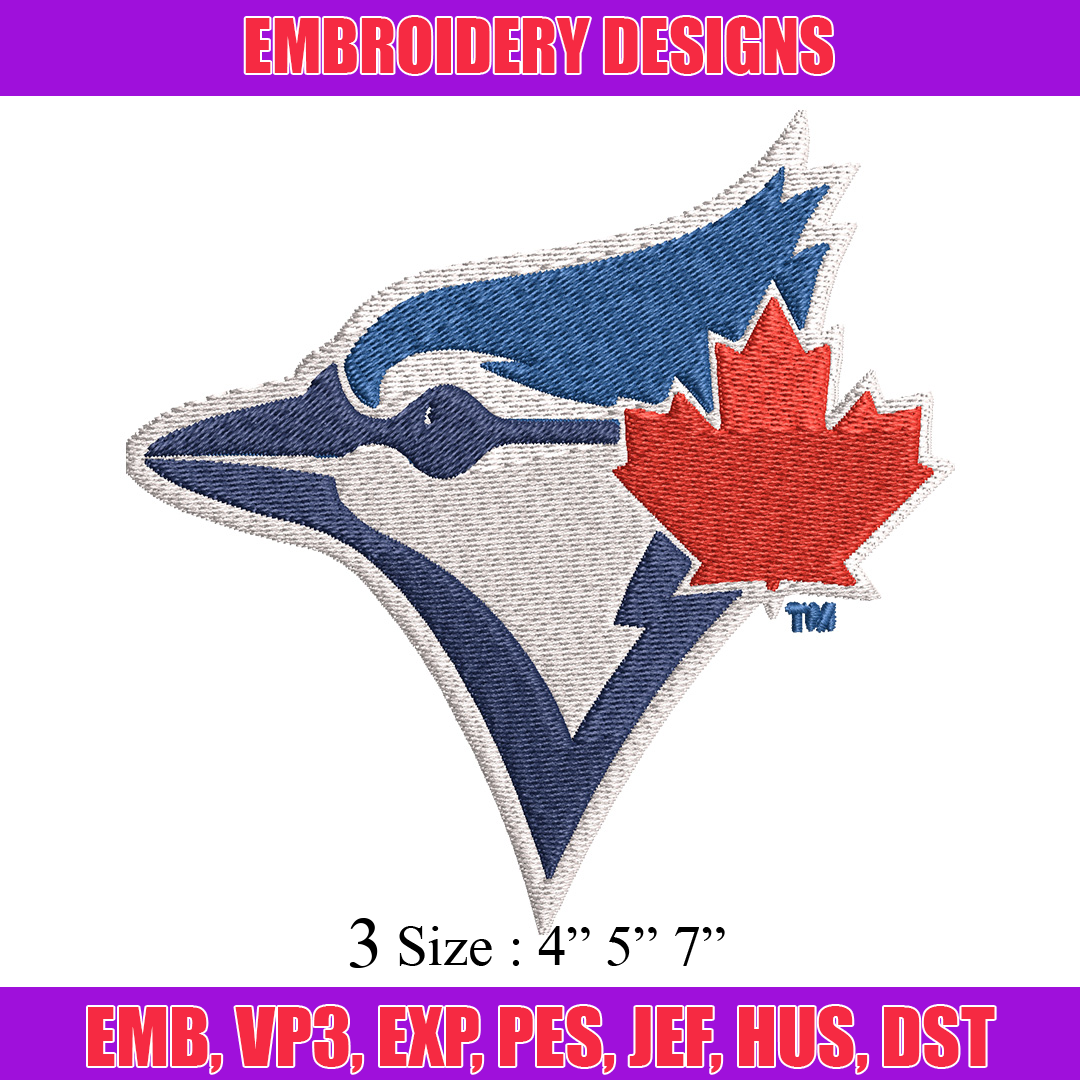Toronto Blue Jays Embroidery Design, Brand Embroidery, Embro | Inspire ...