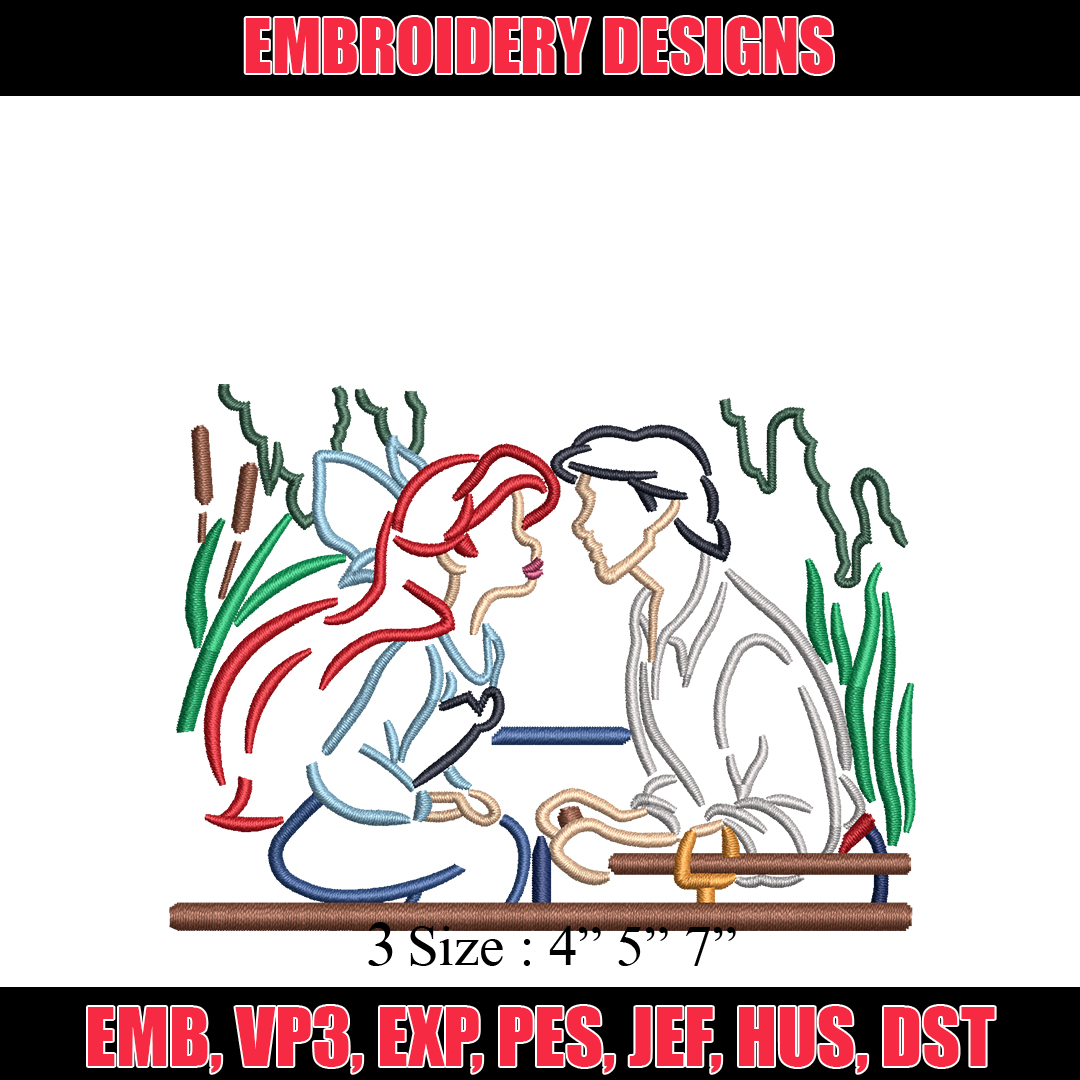 Couple embroidery design, Couple embroidery, embroidery file | Inspire ...