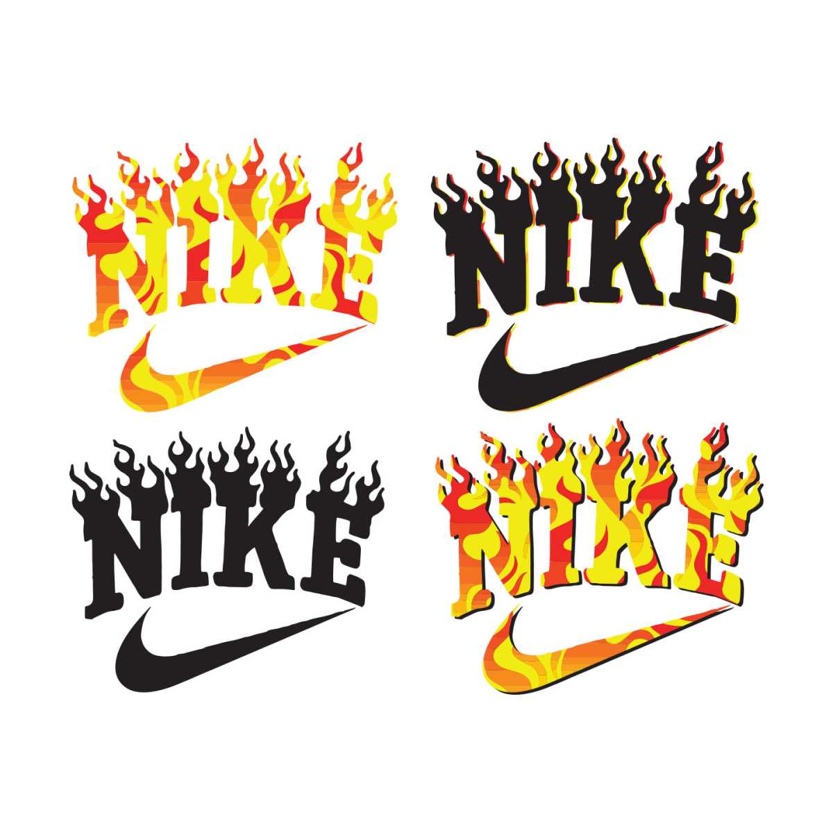 Fire Nike Logo Svg Bundle, Trending Svg, Nike Logo Svg, Nike | Inspire ...