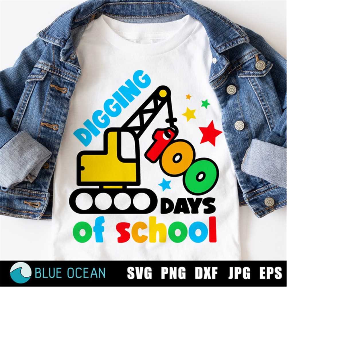 Digging 100 days of school SVG, 100 days boy SVG, 100 days b - Inspire ...