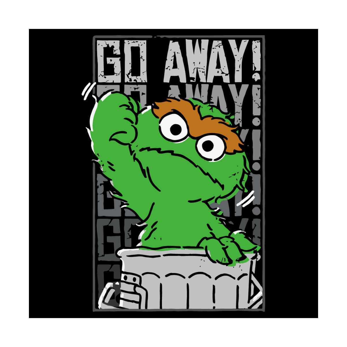 Sesame Street Oscar The Grouch Go Away Svg, Trending Svg, Os | Inspire ...
