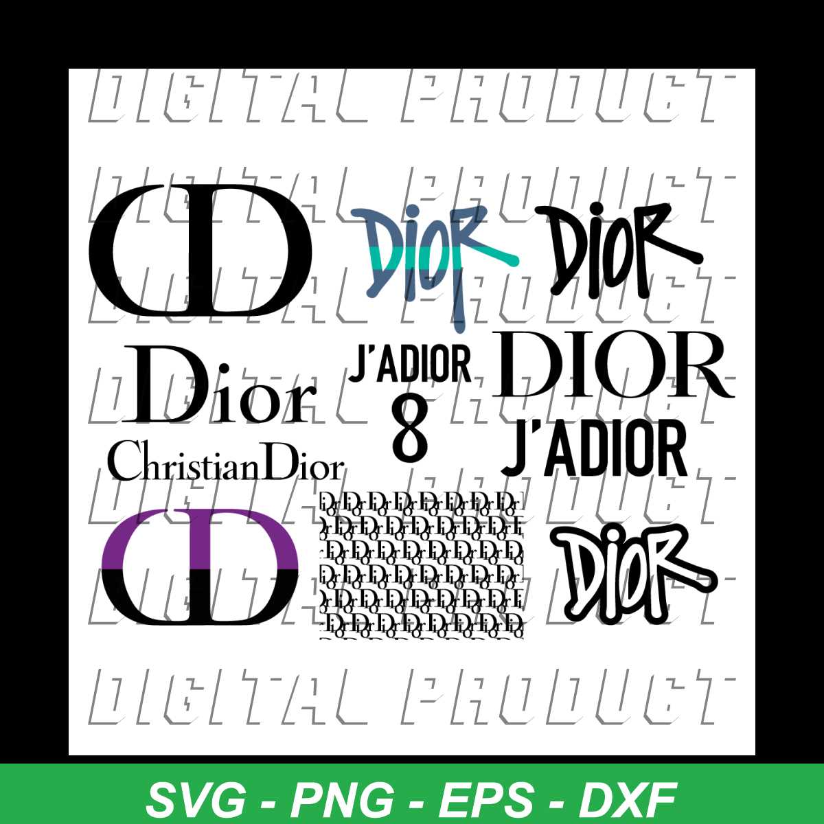 Dior Logos Svg Bundle, Trending Svg, Dior Svg, Christian Dio | Inspire ...