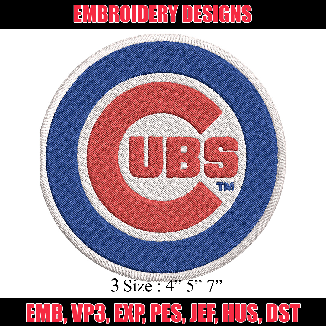 Cubs logo Embroidery Design, Sport Embroidery, Brand Embroid | Inspire ...
