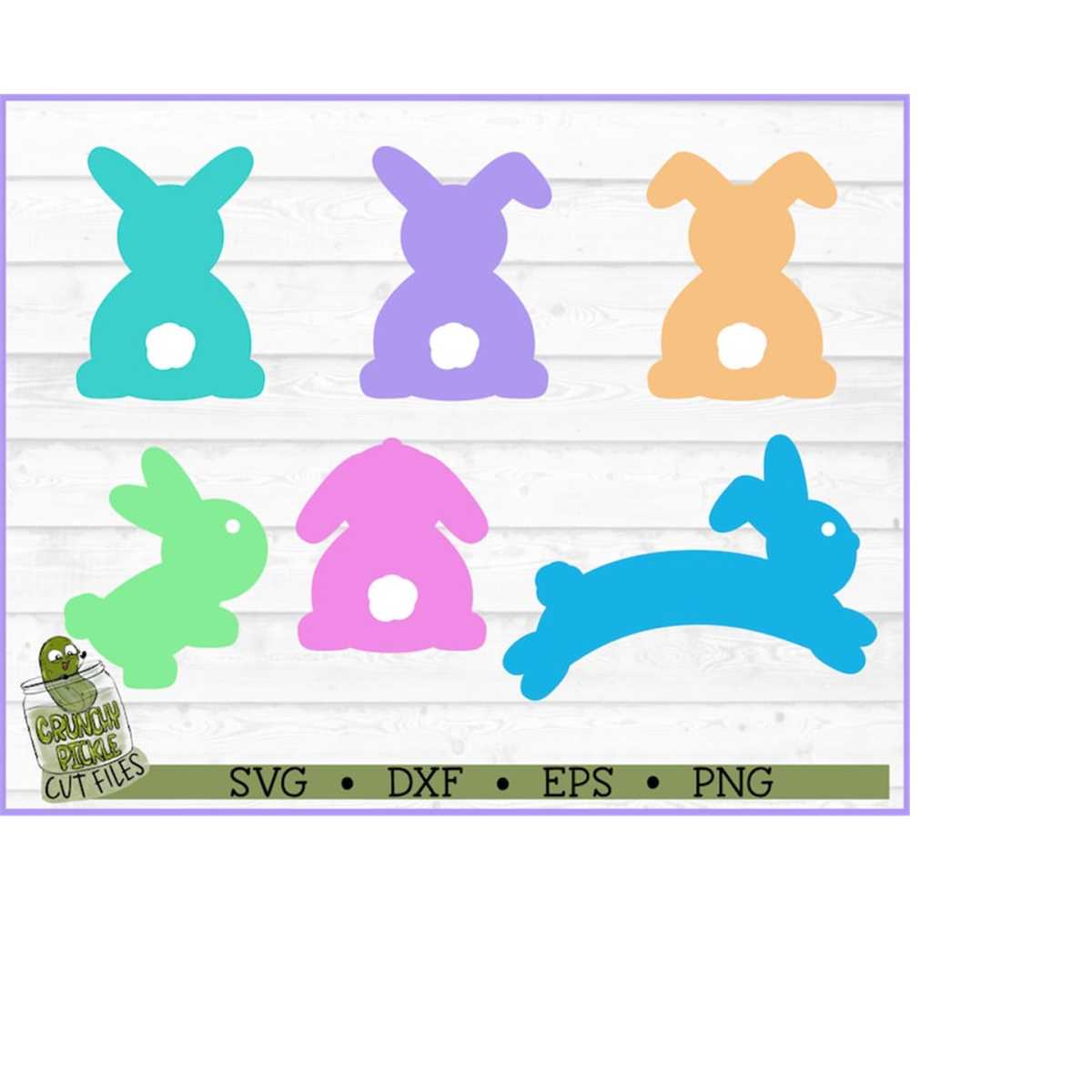 Easter Bunny SVG Files, dxf, eps, png, Rabbit, Bunnies, Silh - Inspire ...
