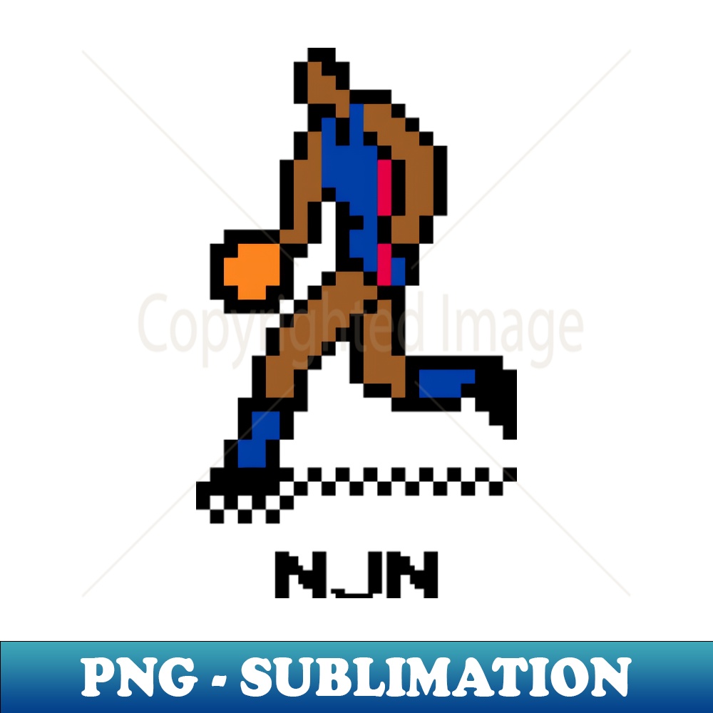 8-Bit Basketball - New Jersey - Trendy Sublimation Digital D | Inspire ...