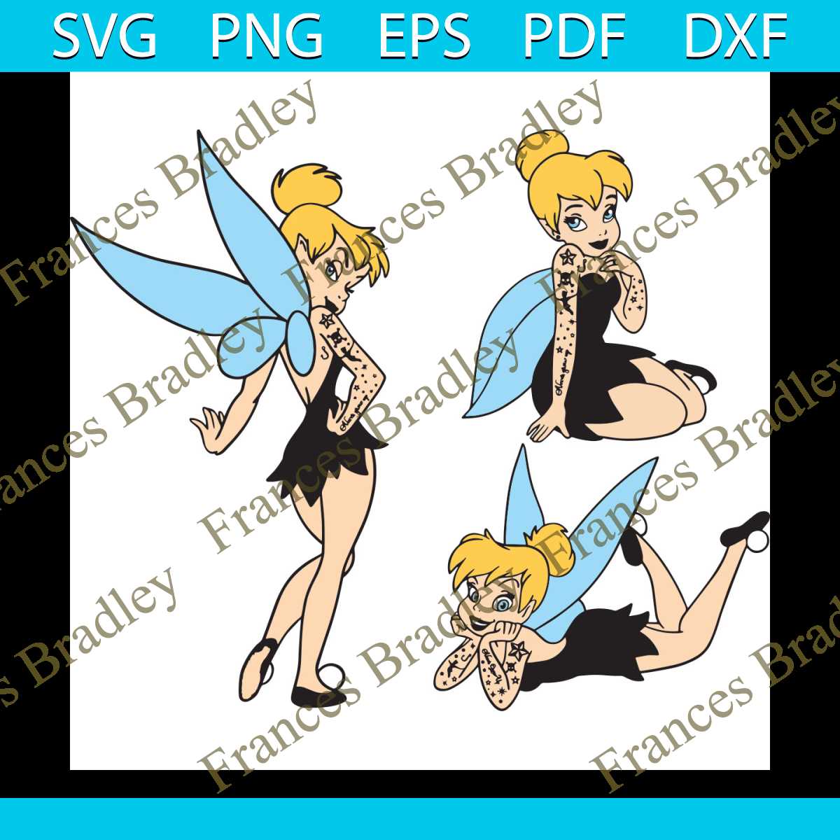 Punk Tinkerbell Svg Bundle, Trending Svg, Tinkerbell Svg, Ti | Inspire ...