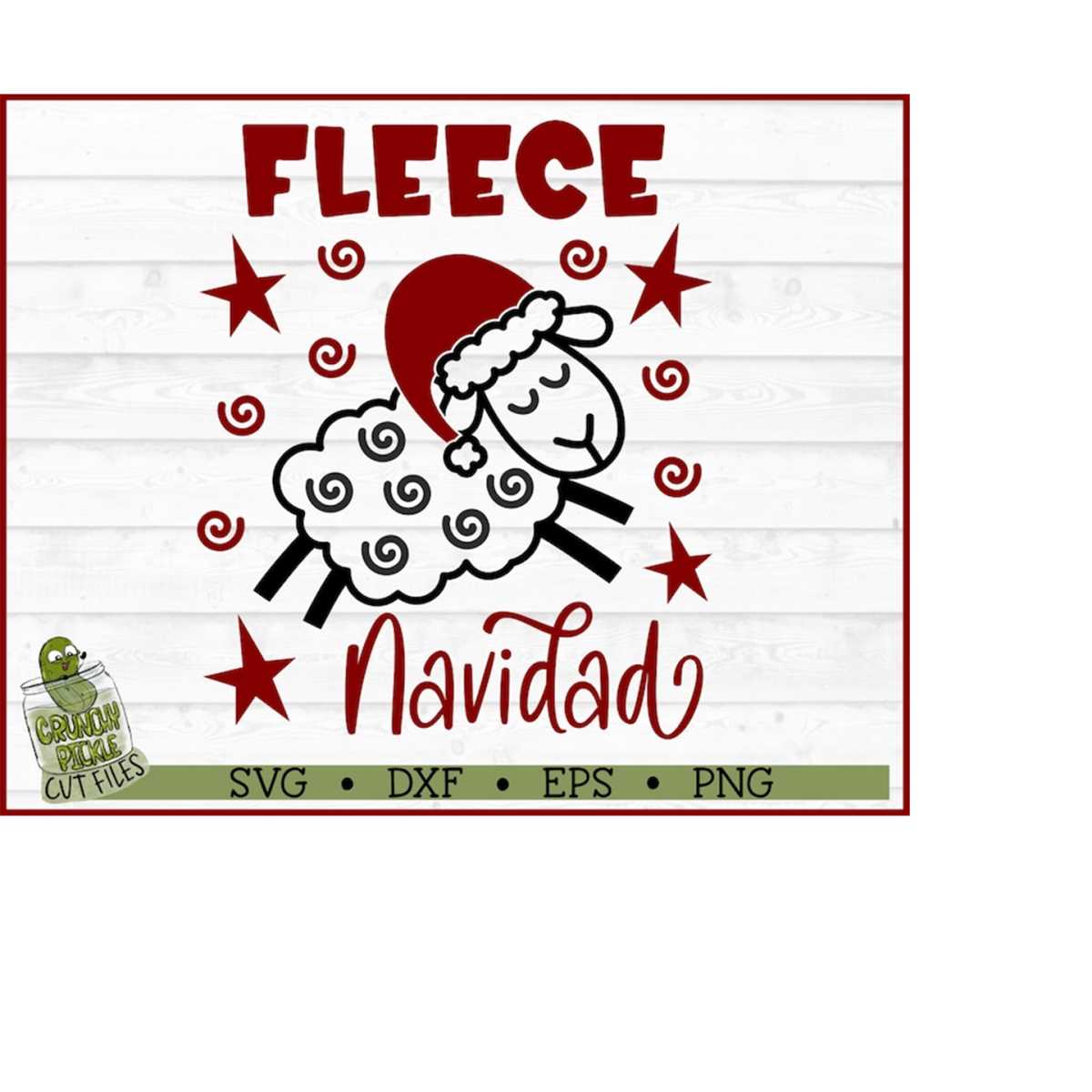 Fleece Navidad Christmas SVG File, dxf, eps, png, Christmas - Inspire ...