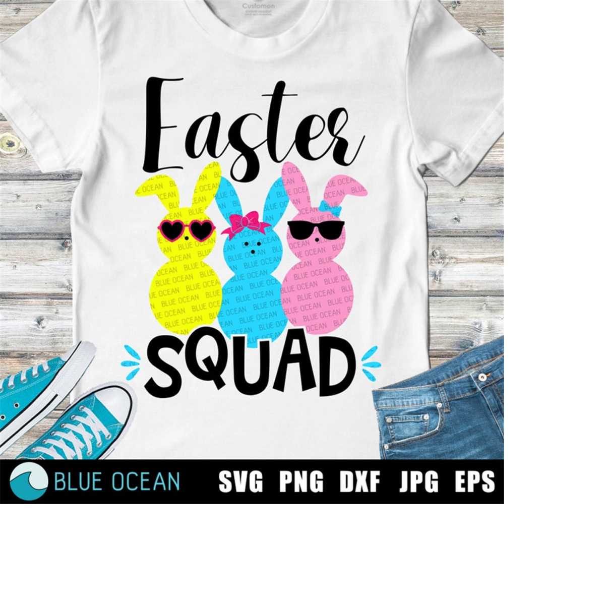 Easter Bunny Squad SVG, Easter Squad SVG, Bunny Squad, Easte - Inspire ...
