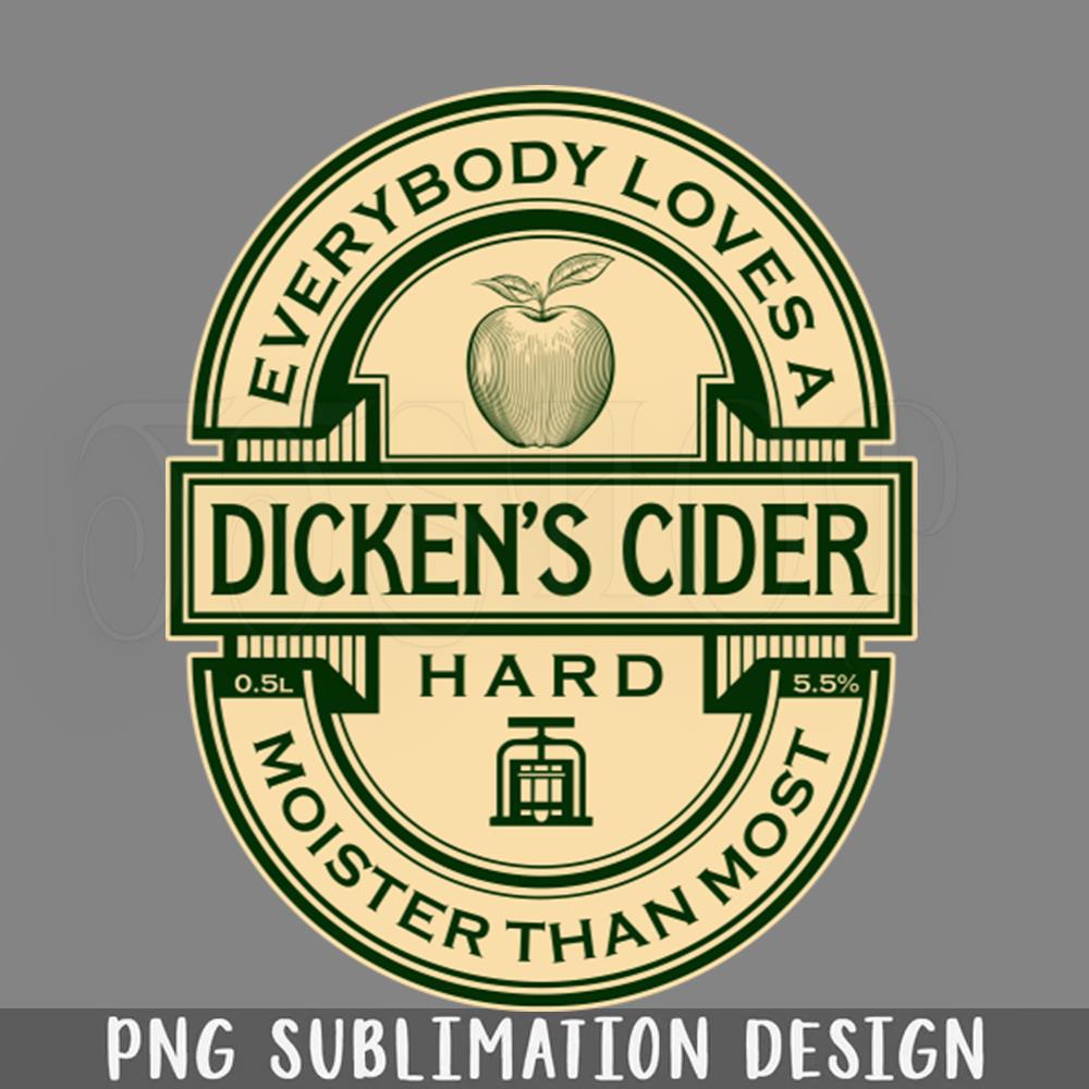 Dickens Cider Label PNG Download | Inspire Uplift