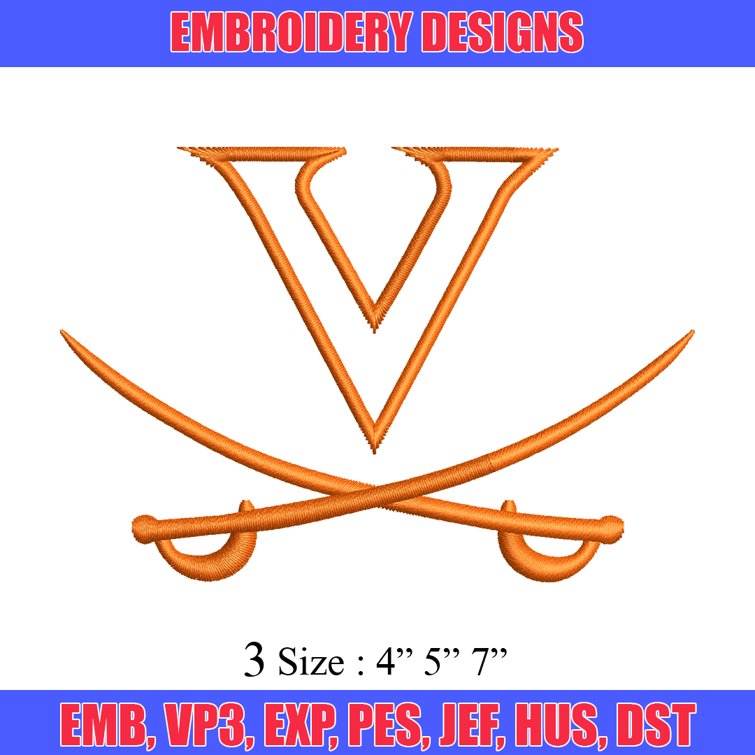 Virginia Cavaliers embroidery design, Virginia Cavaliers emb | Inspire ...