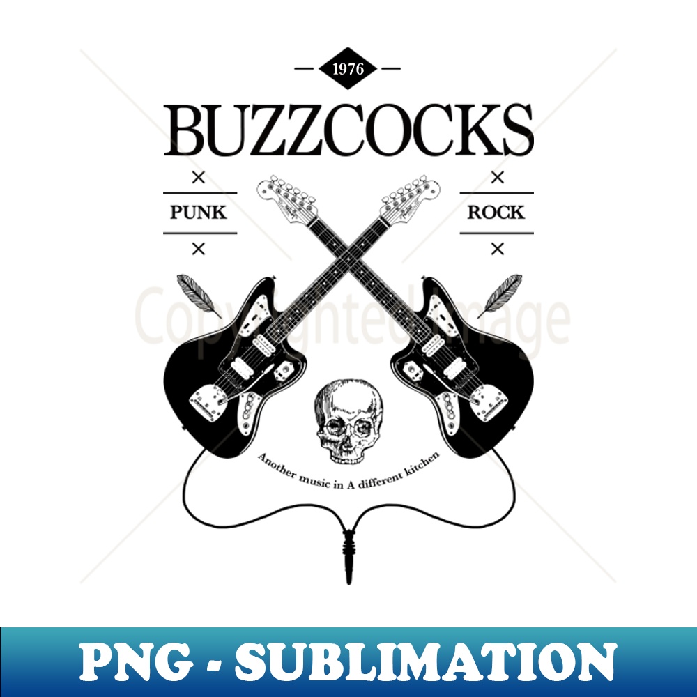 Buzzcocks Guitar Logo - Special Edition Sublimation PNG File - Inspire ...