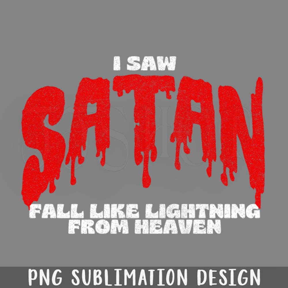 018 I saw Satan fall like lightning from PNG Download | Inspire Uplift