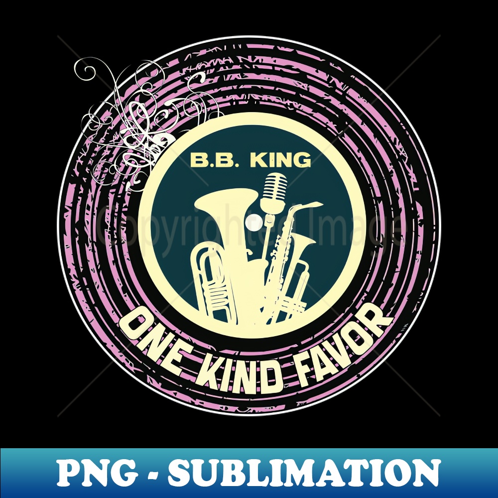 ONE KIND FAVOR BB King - PNG Transparent Sublimation Design | Inspire ...