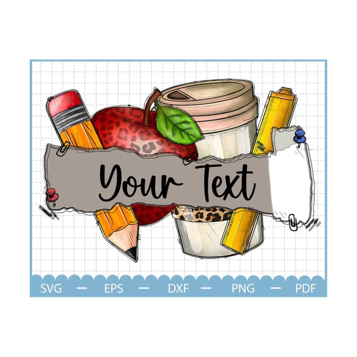 Teacher Custom Name Png, Teacher Name Frame Png, Pencil Appl | Inspire ...