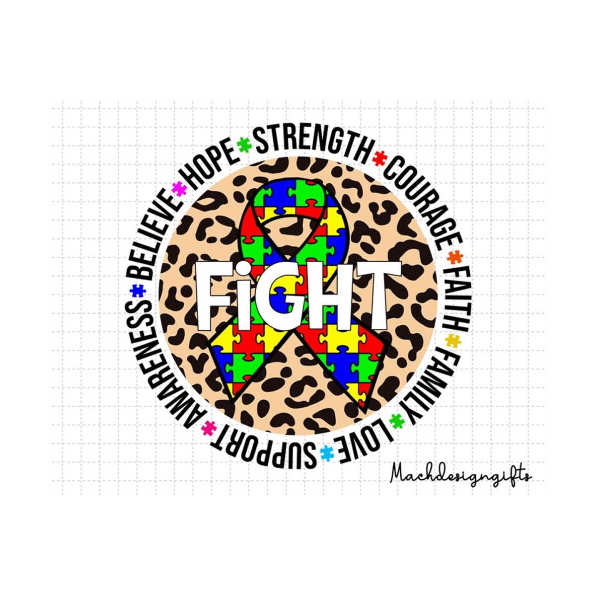Awareness Fight Believe Hope Strength Courage Faith Family L | Inspire ...