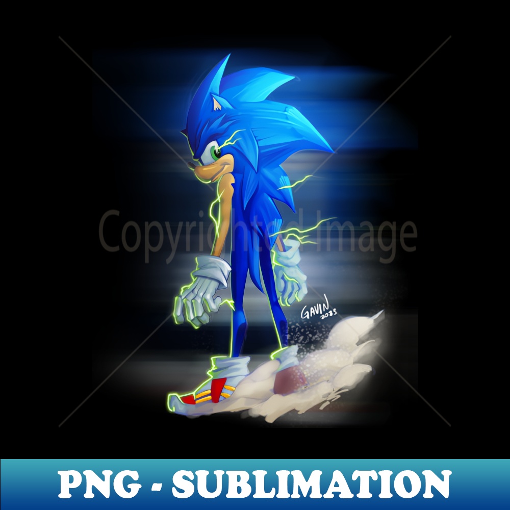 Sonic - PNG Transparent Sublimation Design - Defying the Nor | Inspire ...
