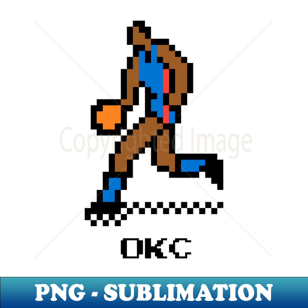 8-Bit Basketball - Oklahoma City - High-Quality PNG Sublimat - Inspire ...