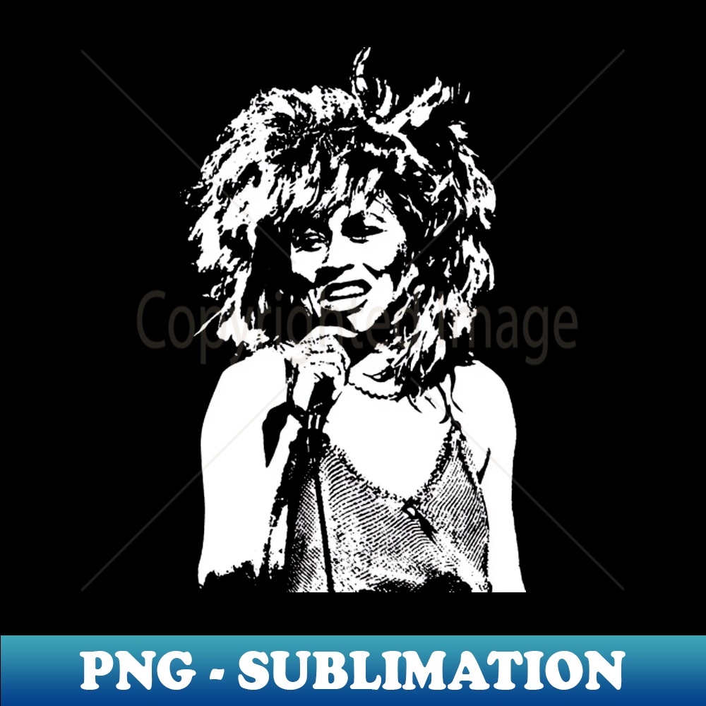 Tina Turner White Stencil - Exclusive PNG Sublimation Downlo | Inspire ...