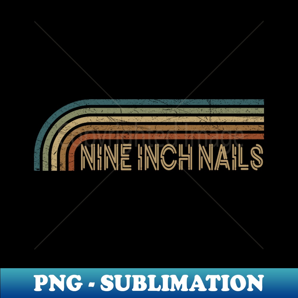 Nine Inch Nails Retro Stripes - Stylish Sublimation Digital | Inspire ...