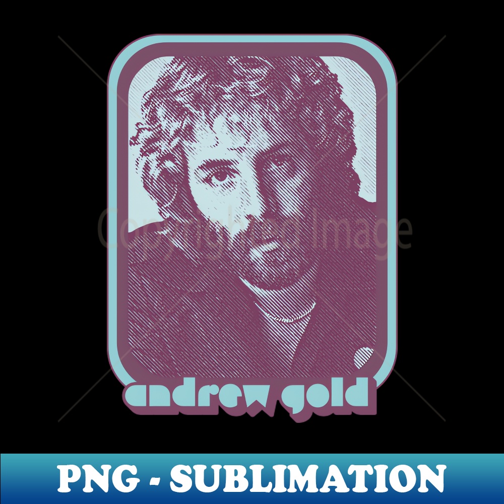 Andrew Gold 80s Retro Aesthetic Fan Art Design - Modern S | Inspire Uplift
