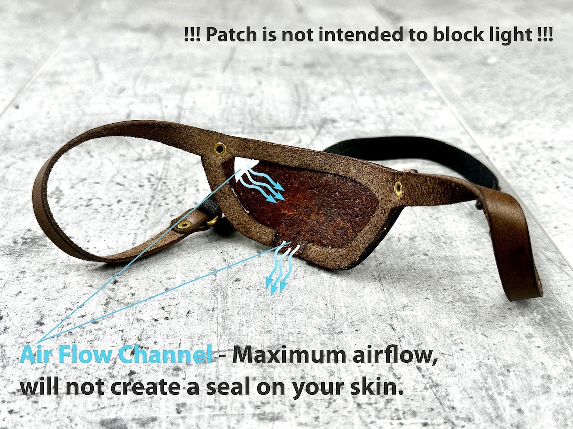 Leather Eye Patch | Eye Patch | Man Eye Patch | Woman Eye Pa - Inspire ...