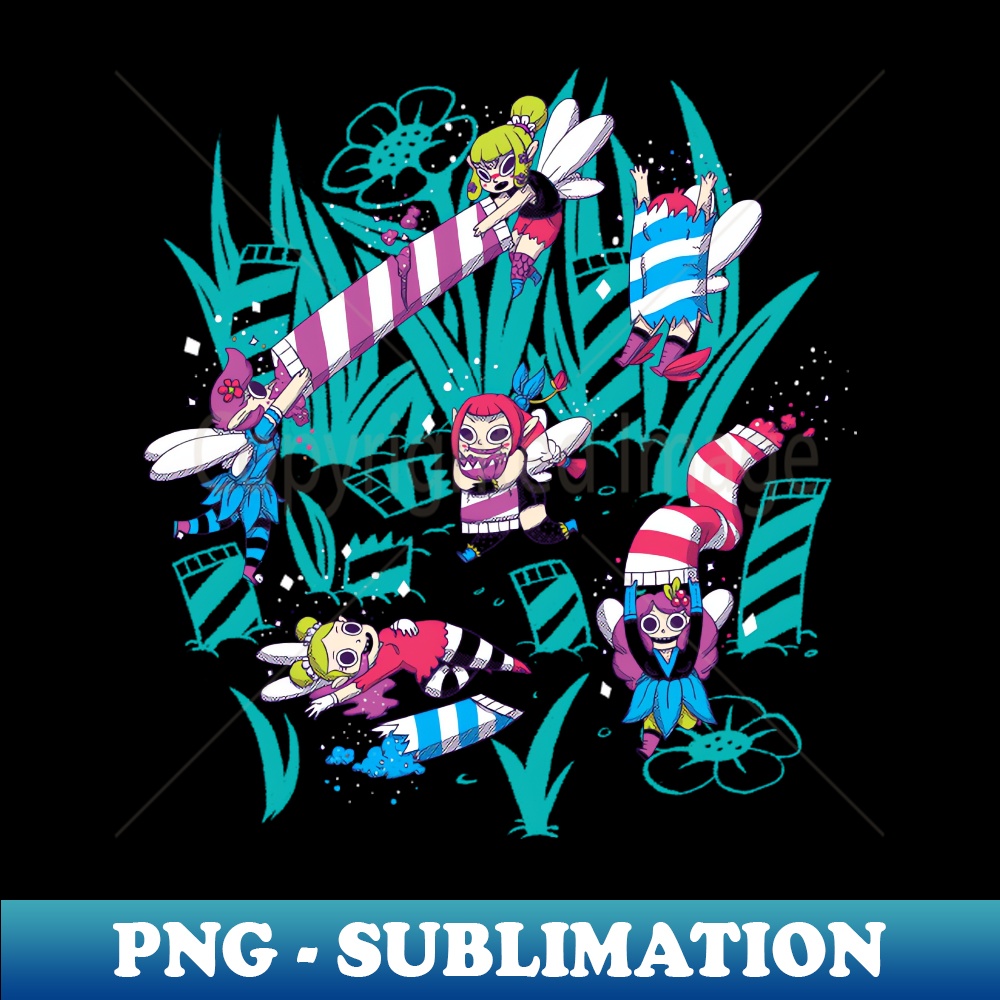 Pixies Eating Pixie Sticks - PNG Sublimation Digital Downloa | Inspire ...