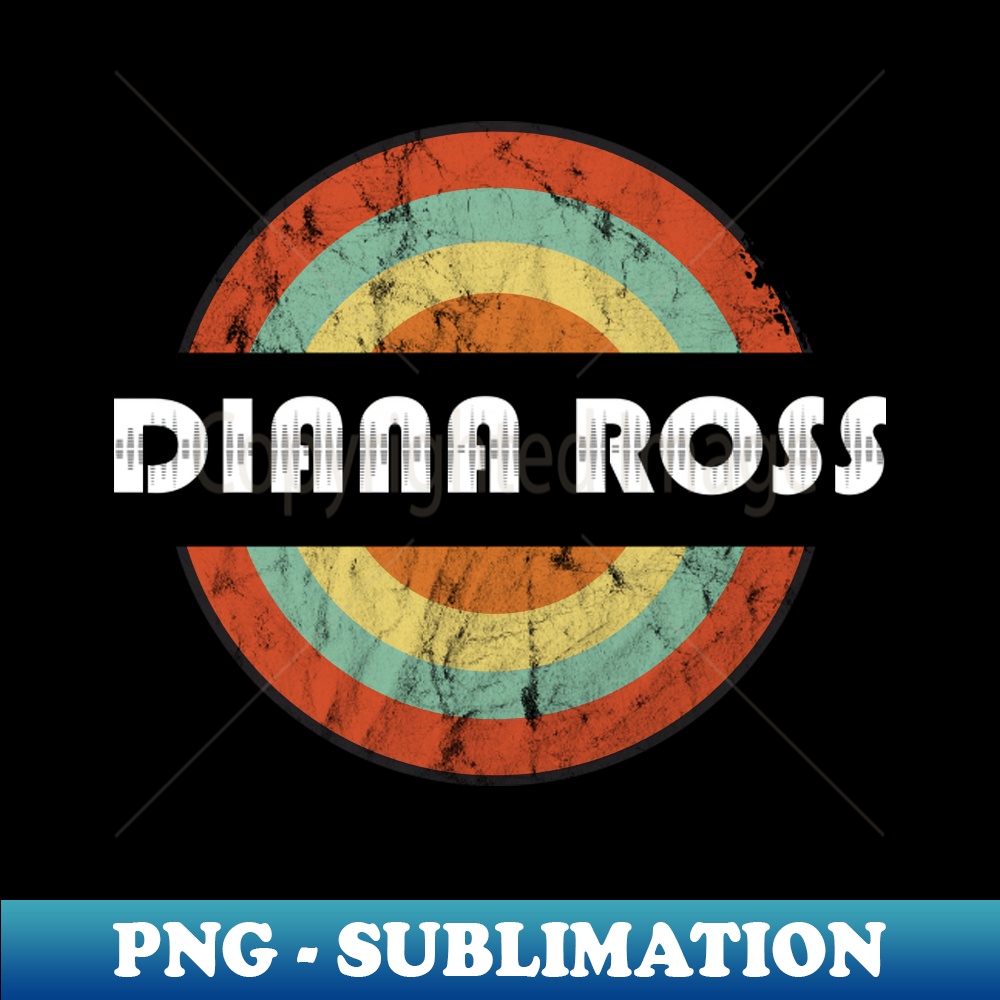 Round Vintage Diana Singer - Elegant Sublimation PNG Downloa - Inspire ...