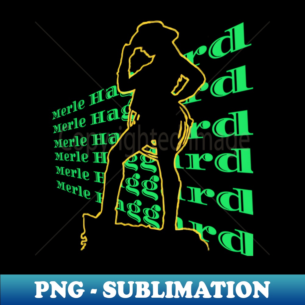 Merle haggard - Modern Sublimation PNG File - Enhance Your A | Inspire ...