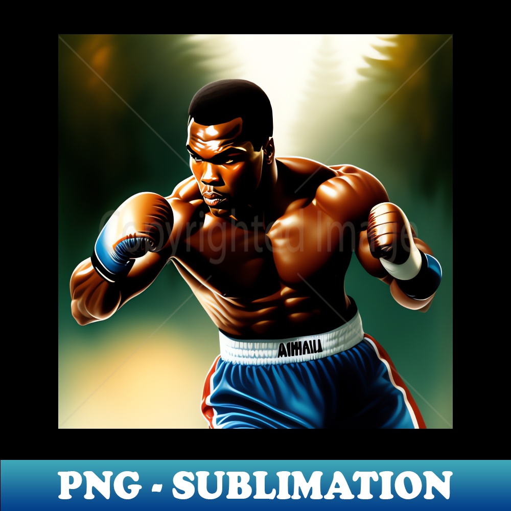Muhammad Ali Boxing Pose - PNG Transparent Sublimation File | Inspire ...