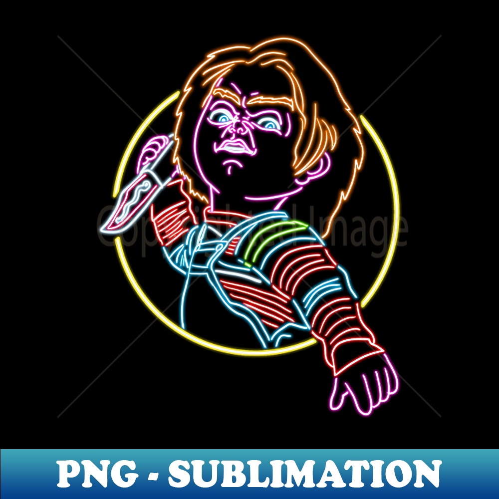 Chucky neon style - Instant PNG Sublimation Download - Stunn | Inspire ...