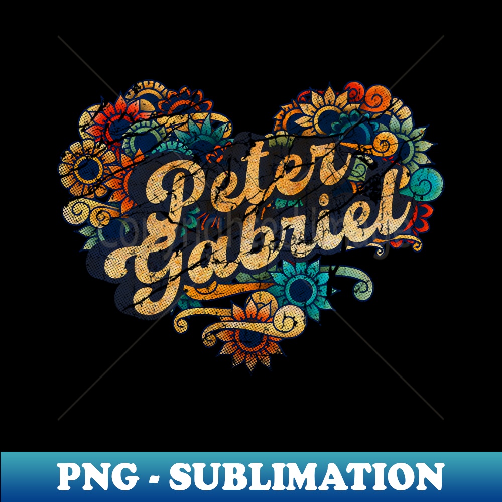 Peter Gabriel - VIGNETTE VINTAGE COLOR - Premium PNG Sublima | Inspire ...
