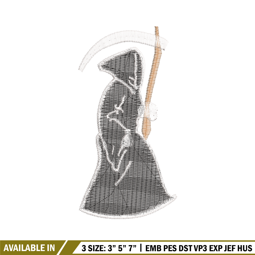 Death logo embroidery design, Death logo embroidery, Death d | Inspire ...
