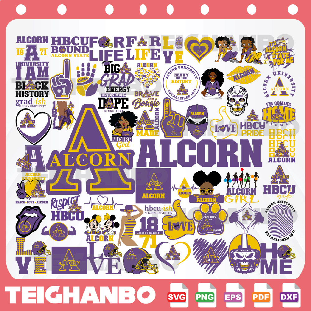 61 Files Alcorn State University Team Bundles Svg, Alcorn St | Inspire ...