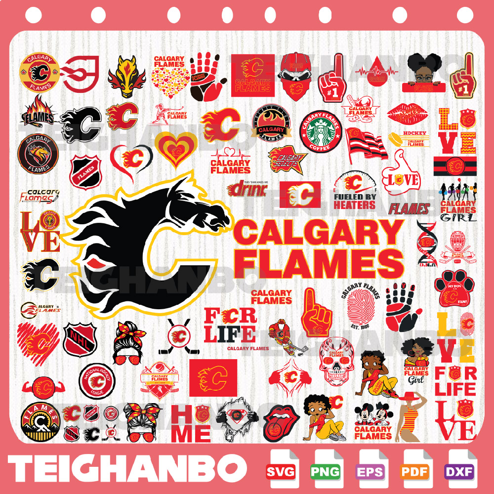 76 Files Cal-gary-Fla-mes Team Bundles Svg, Cal-gary-Fla-mes - Inspire ...