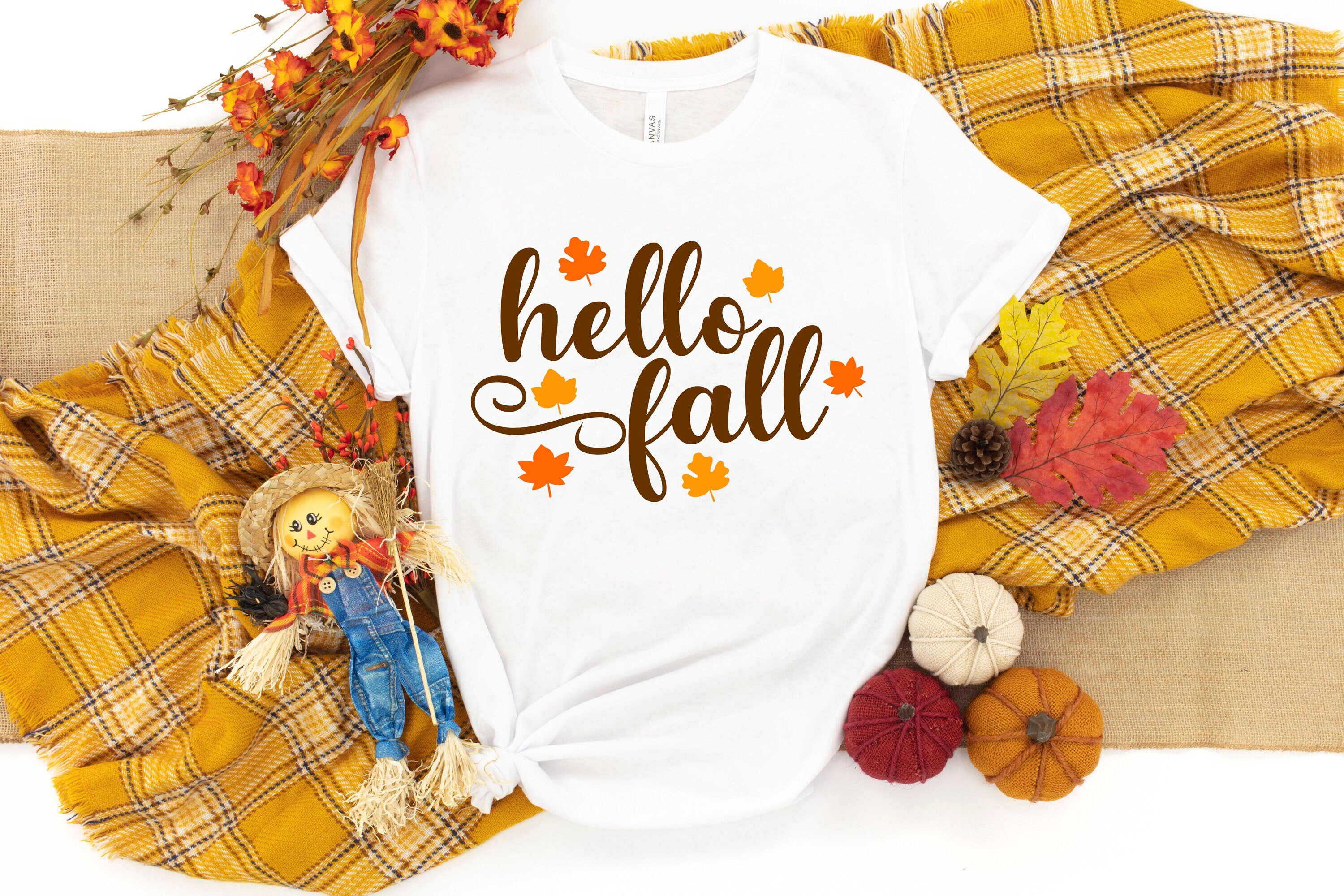 Hello Fall Shirt Png, Cute Fall Shirt Png, Womens Fall Shirt | Inspire ...