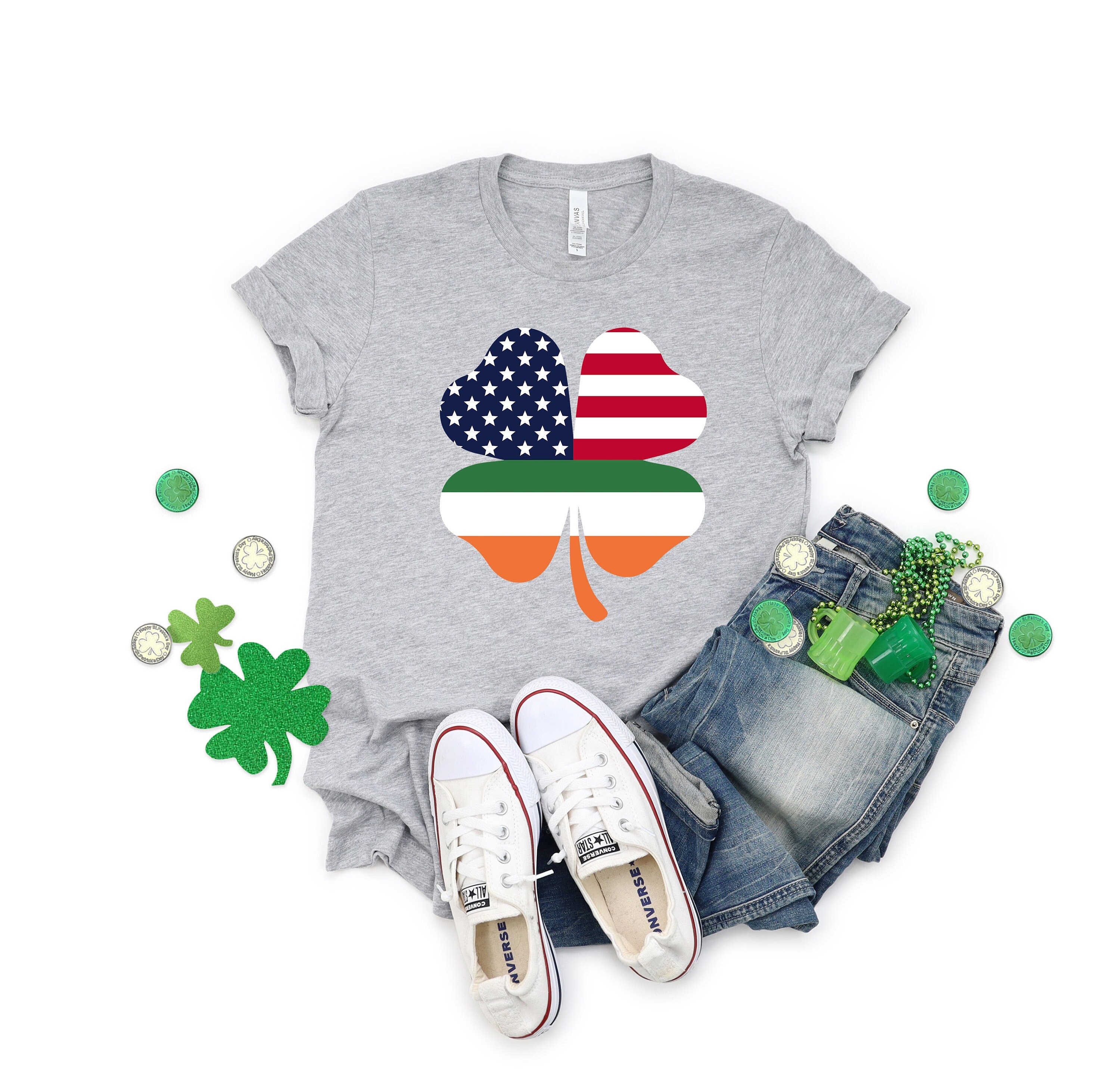 Ireland USA Shirt PNG, Ireland USA Flags Shirt PNG, Clover S | Inspire ...