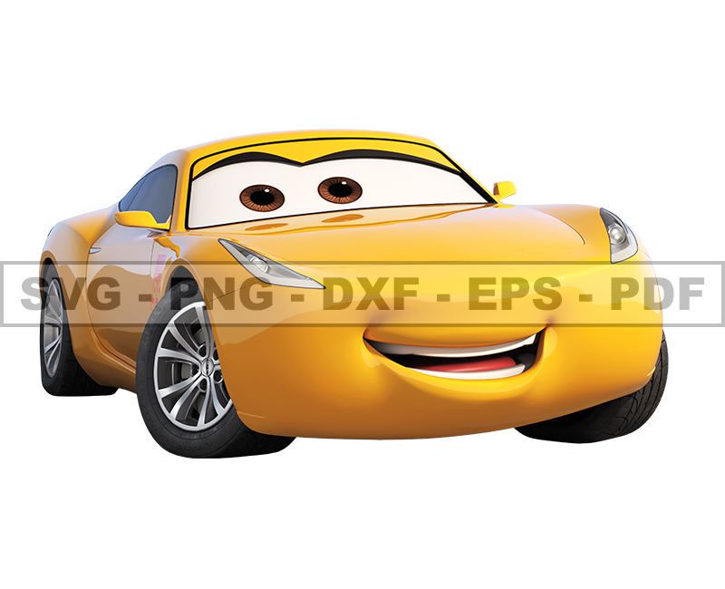 Disney Pixar's Cars png, Cartoon Customs SVG, EPS, PNG, DXF - Inspire ...