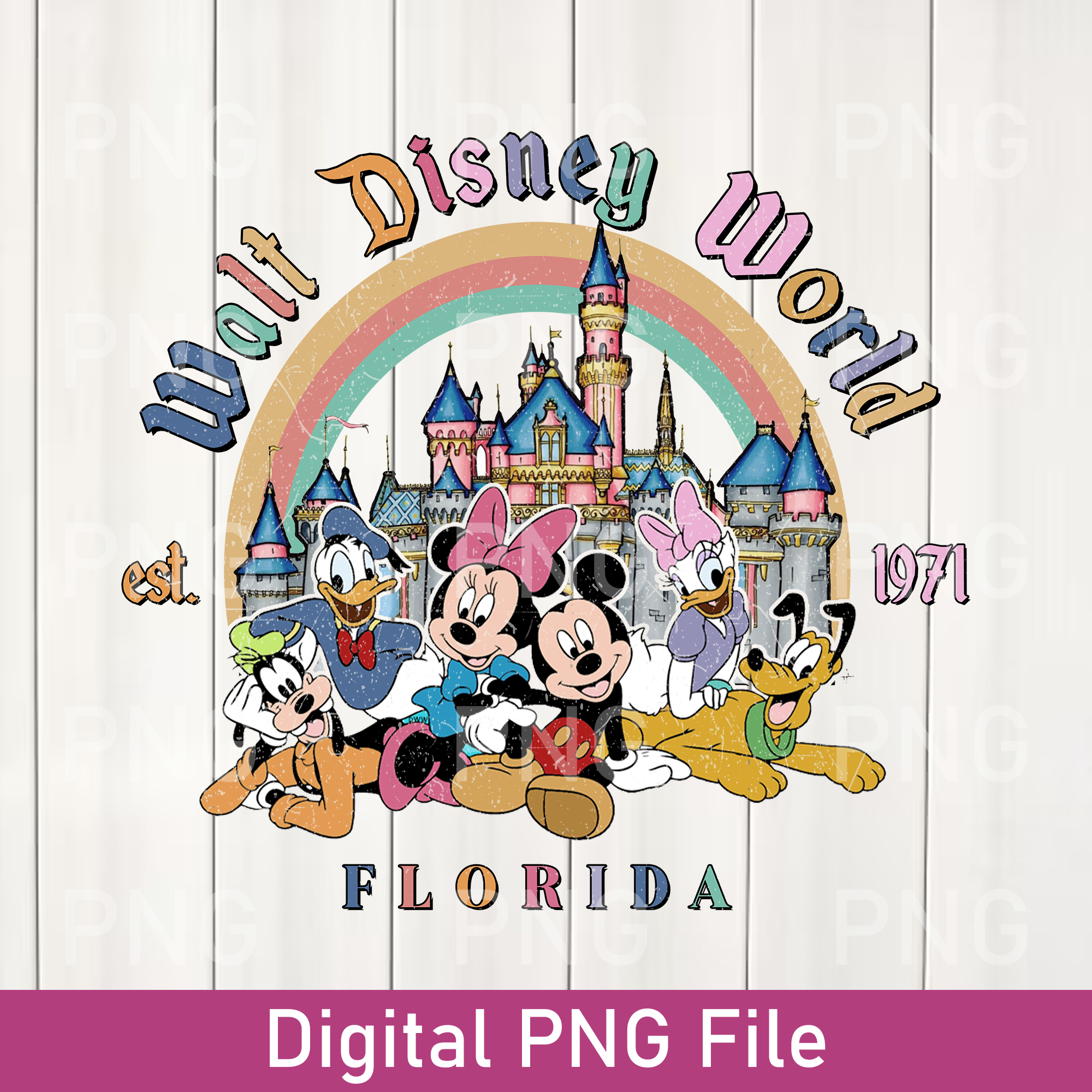 Retro Disneyworld Est 1971 PNG, Disney Family Vacation PNG, | Inspire ...