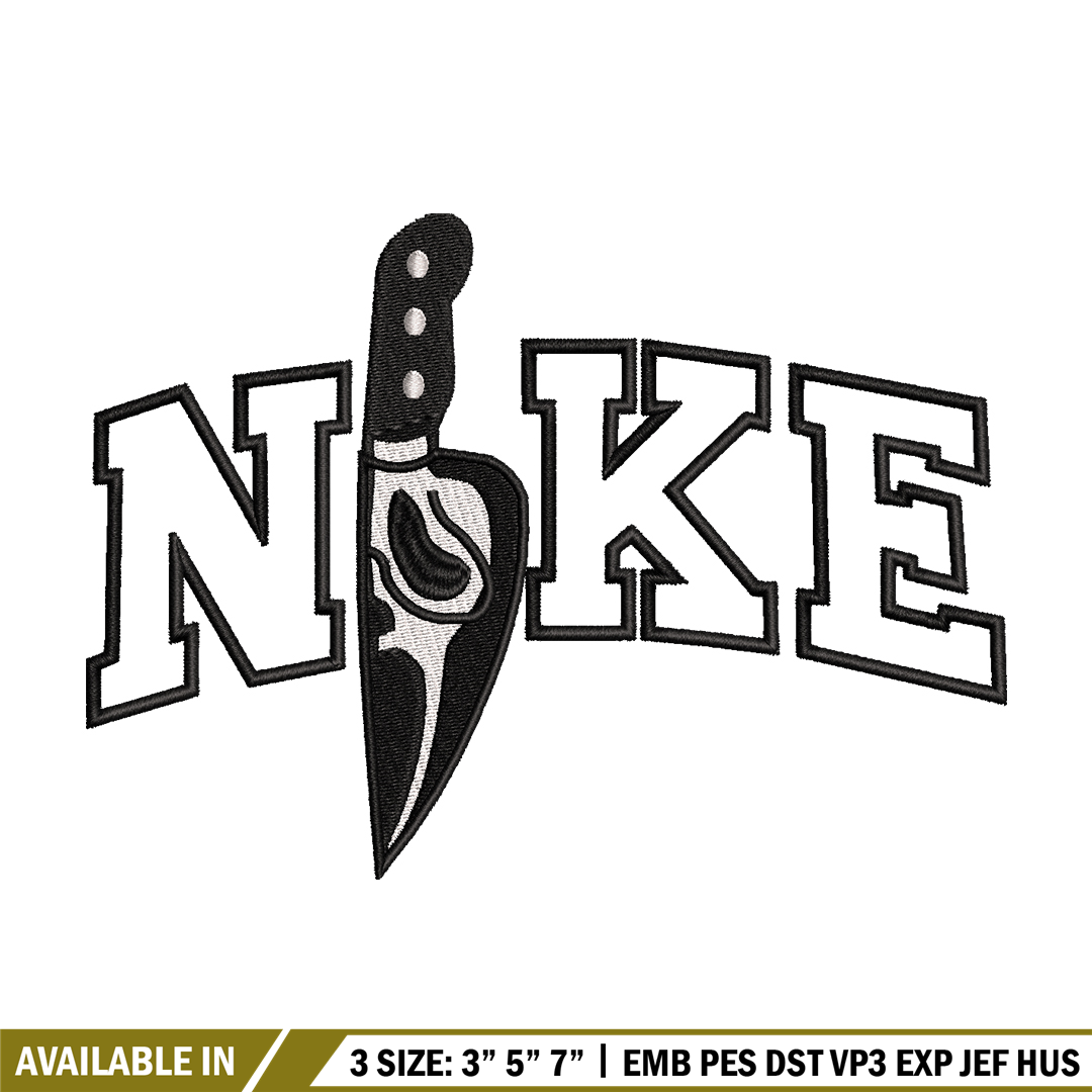 Ghostface Nike embroidery design, Ghostface embroidery, horr | Inspire ...