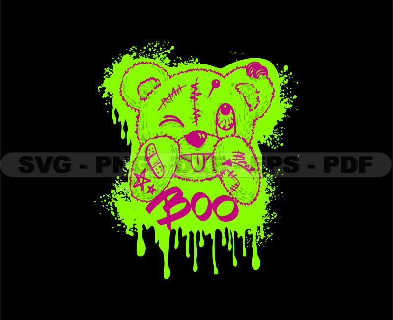 Boo Boo Teddy Bear Stretwear, Teddy Bear Tshirt Design, Stre | Inspire ...