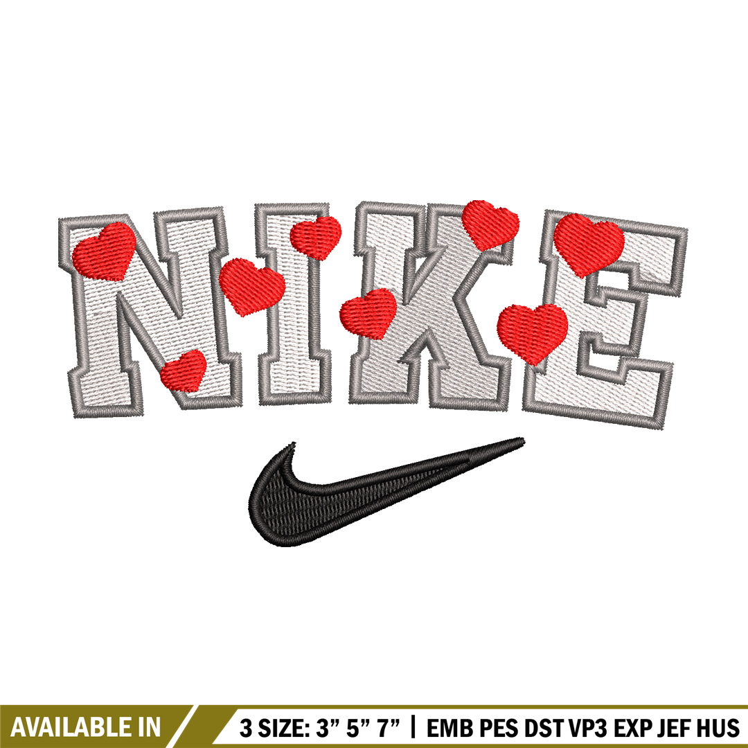Heart nike embroidery design, Heart embroidery, Nike design, | Inspire ...
