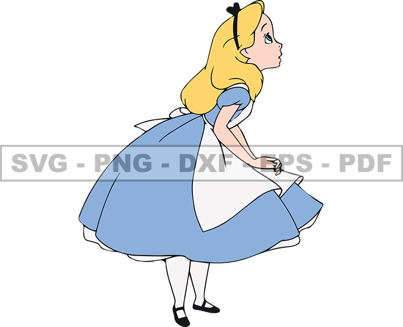 Alice in Wonderland Svg, Alice Svg, Cartoon Customs SVG, EPS - Inspire ...