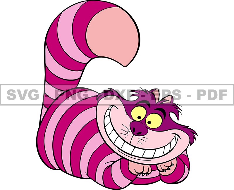 Cheshire Cat Svg, Cat Wonderland, Cartoon Customs SVG, EPS, | Inspire ...