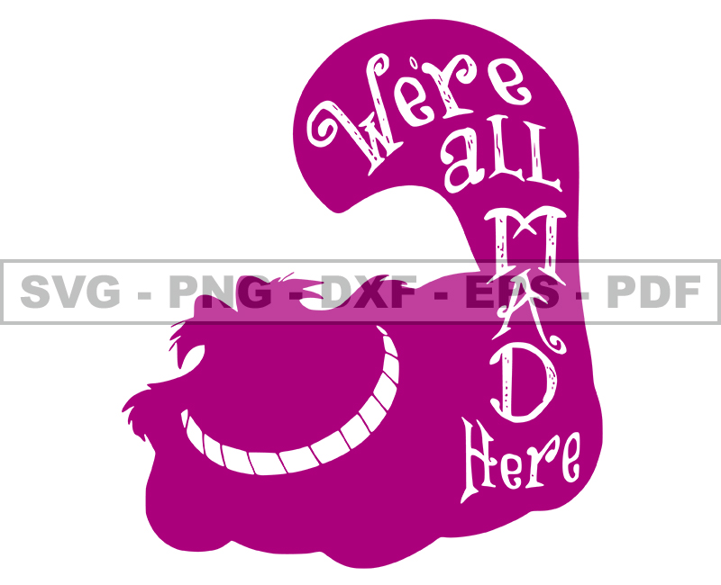 Cheshire Cat Svg, Cheshire Png, Cartoon Customs SVG, EPS, PN - Inspire ...