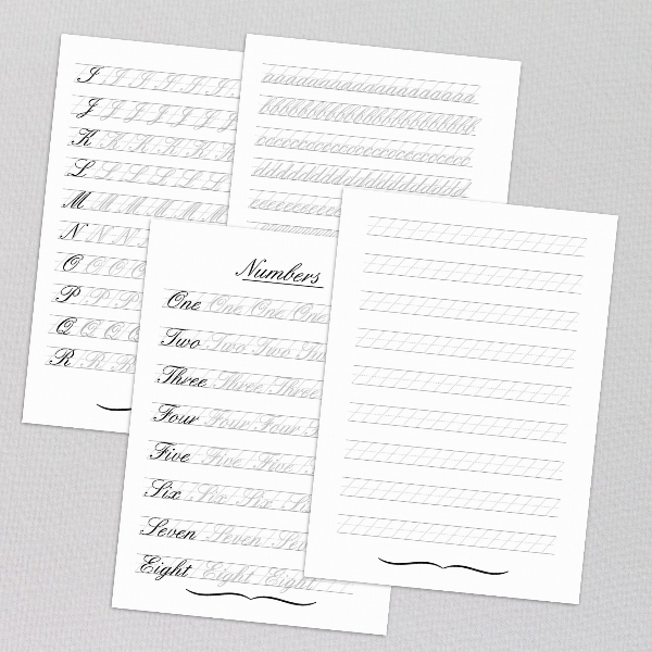 Calligraphy Worksheets, modern calligraphy, handlettering pr | Inspire ...