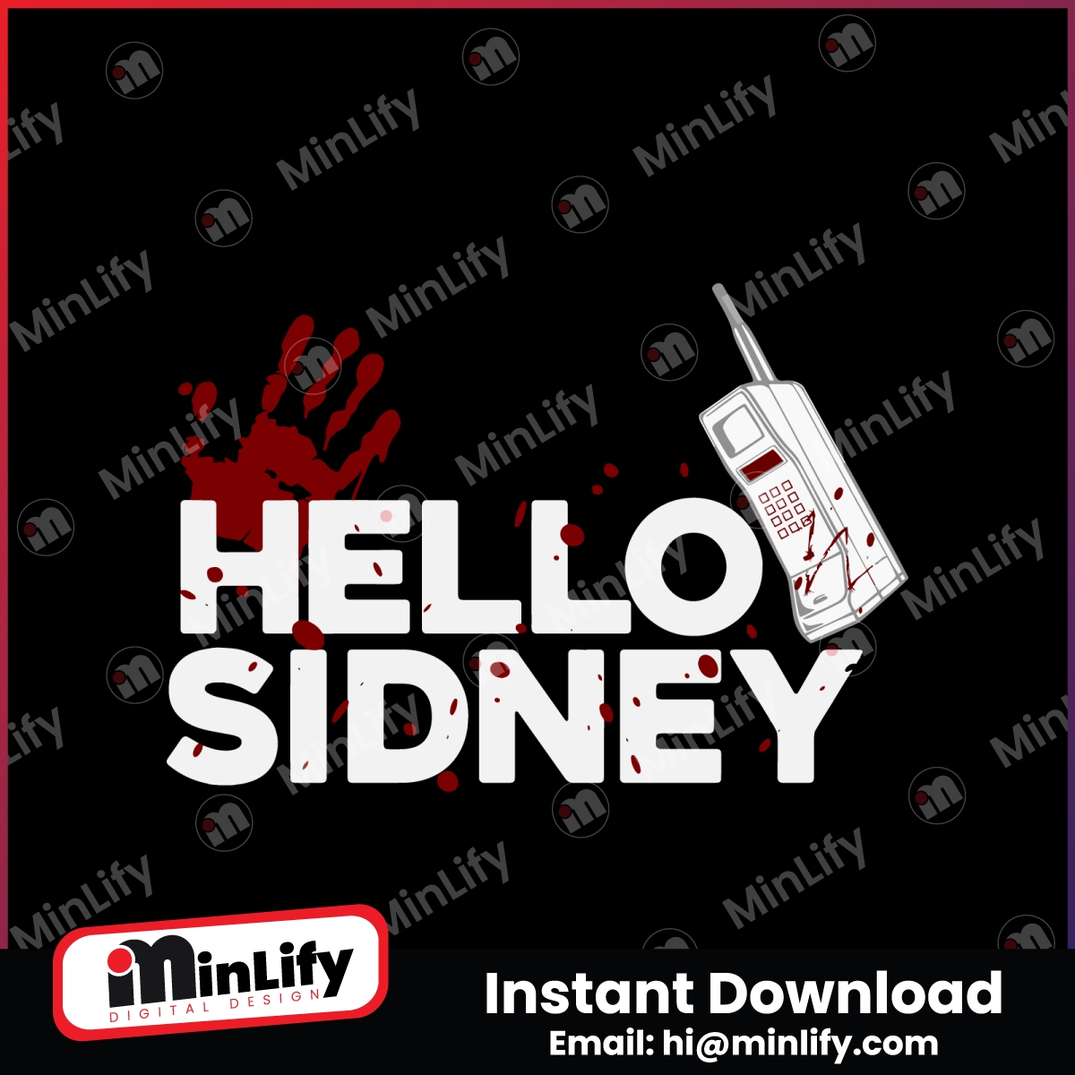 Hello Sidney Scream Horror Characters SVG File For Cricut | Inspire Uplift