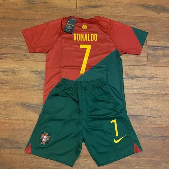 Cristiano Ronaldo 7 Home Soccer Jersey and Shorts Set | Inspire Uplift
